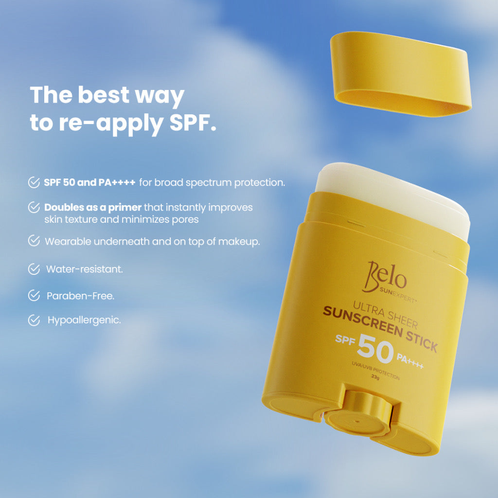 Belo Ultra Sheer Sunscreen Stick - The Glow Club New Zealand